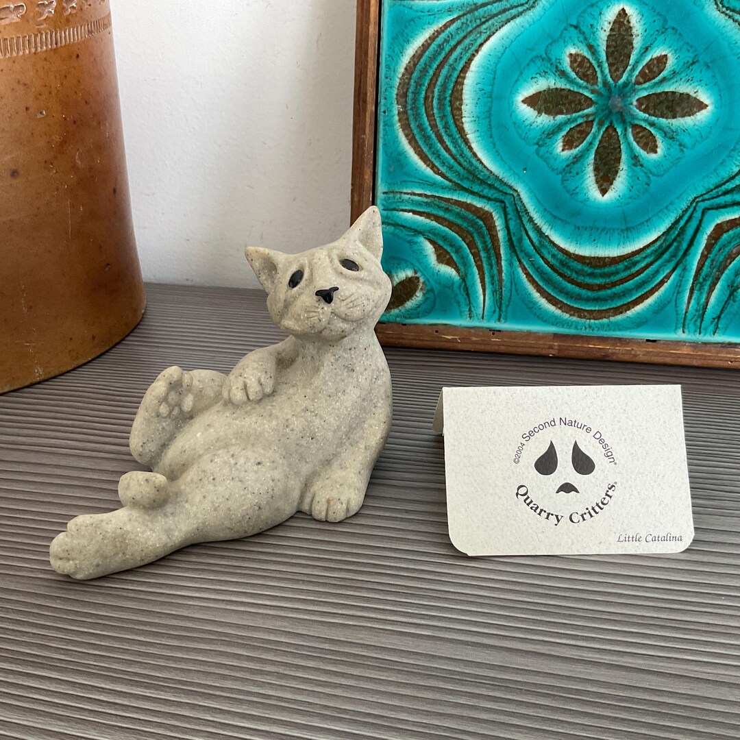 Small Quarry Critters, Second Nature Design ‘LITTLE CATALINA’ Cat, 2004 ...