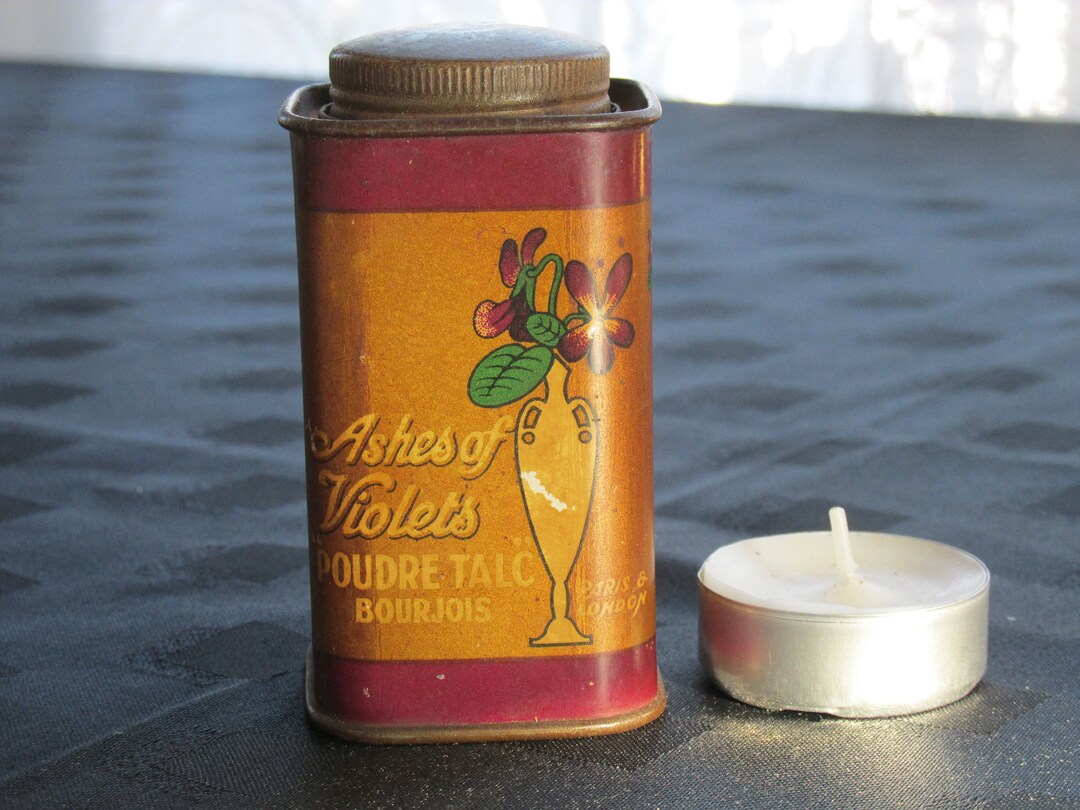 RARE! ‘ashes of Violets’ Poudre Talc Bourjois of Paris & London, French ...