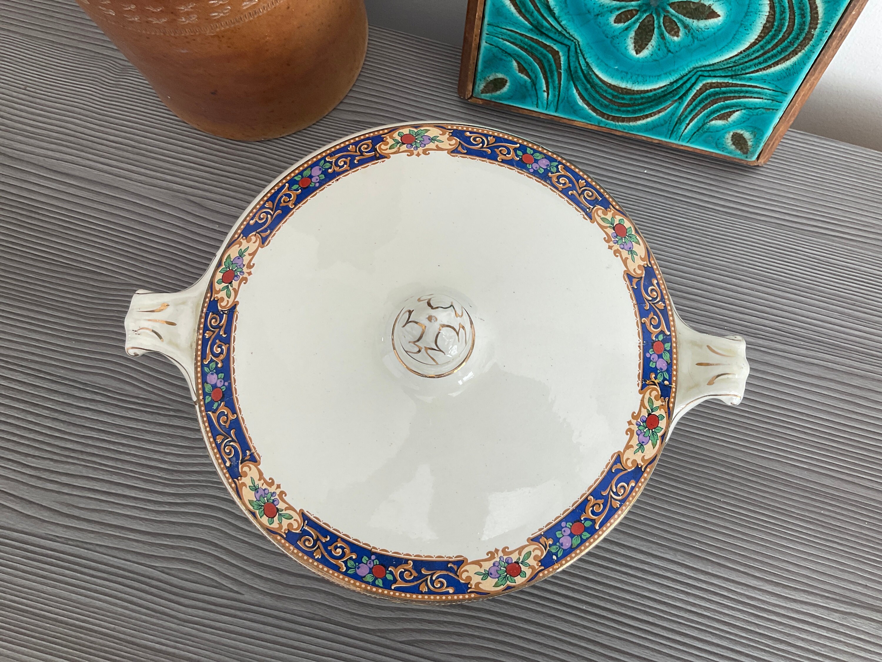 Vintage Palissy England Pottery Tureen/serving Dish, 1960s Covered ...