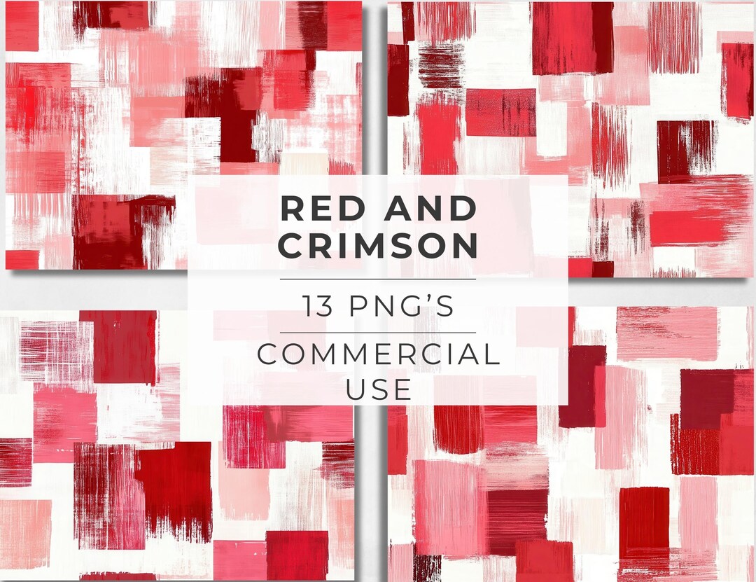 Red and Crimson Digital Papers, Digital Paper Pack, Digital Background ...