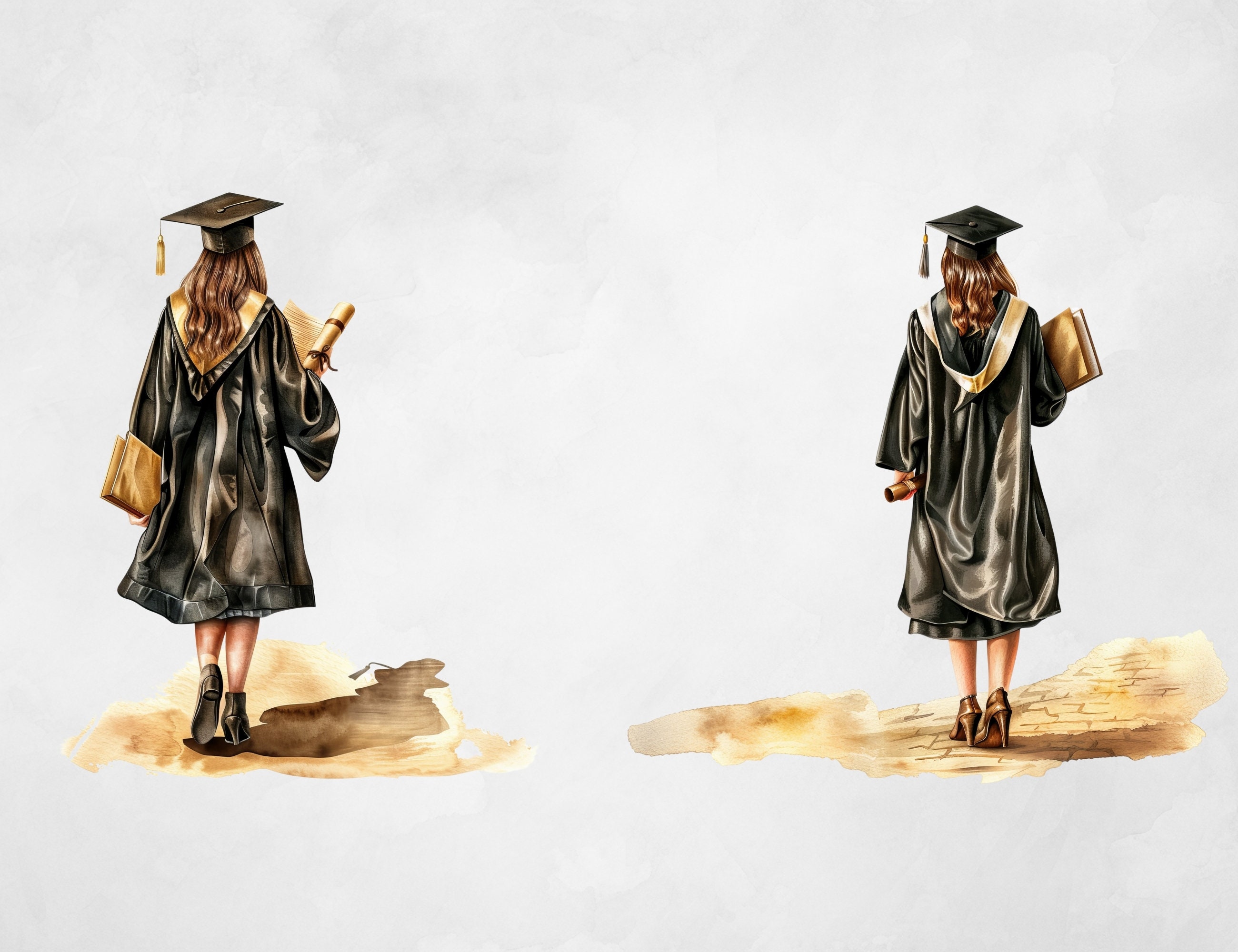 Graduation Clipart Boy, Girl, Student, Day, Gown, Cap, School Kids ...