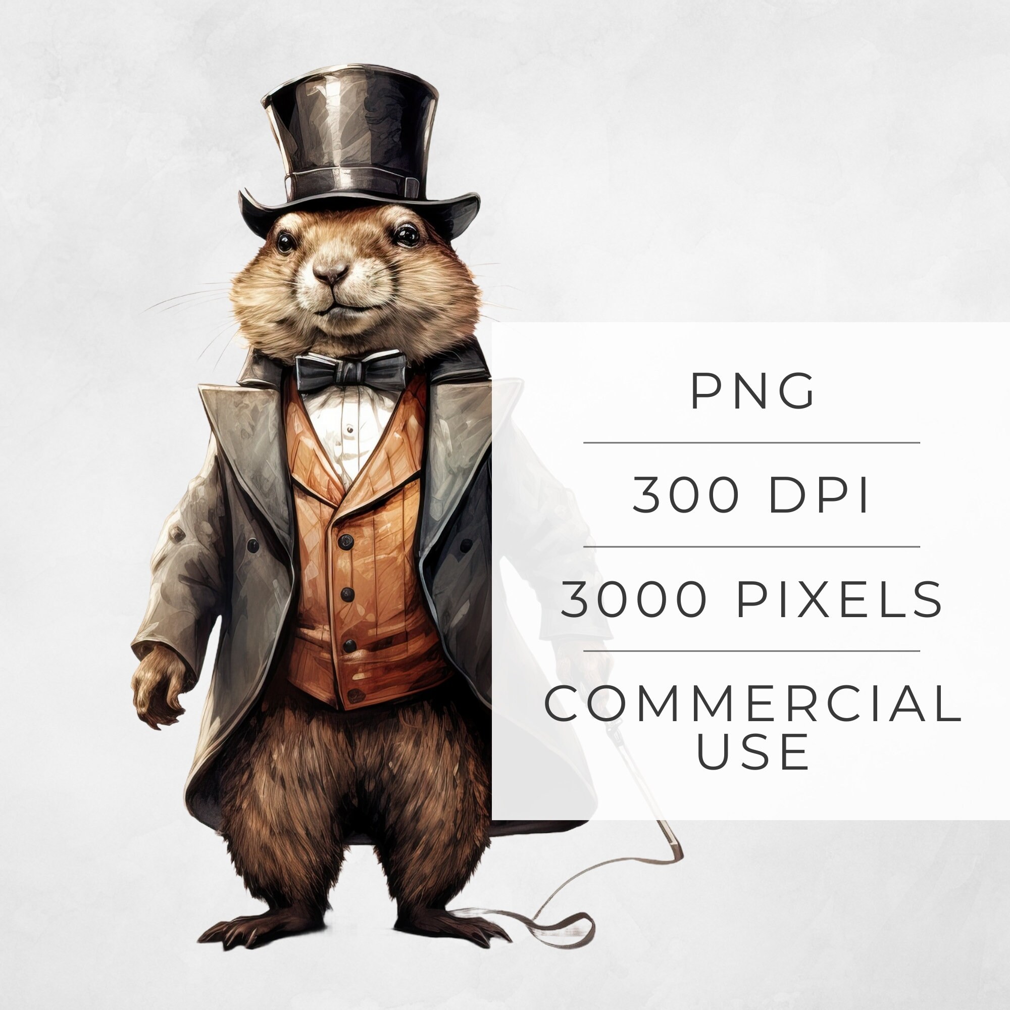 Groundhog Clipart, Quirky, Transparent PNG, Woodchuck, Happy Groundhog ...