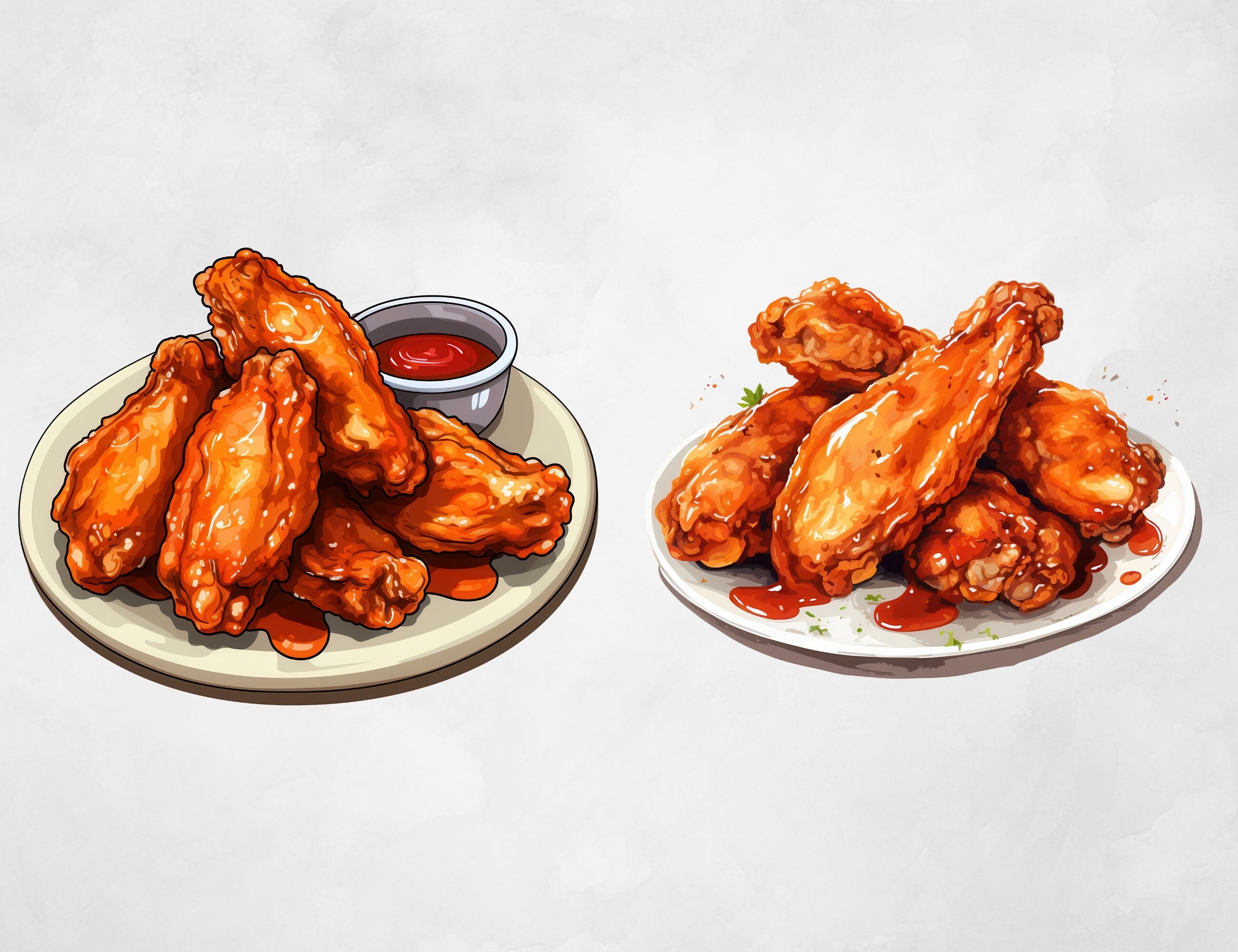 Chicken Wings Clipart, Fast Food, Tasty Hot Wings, Buffalo Wings, Deep ...