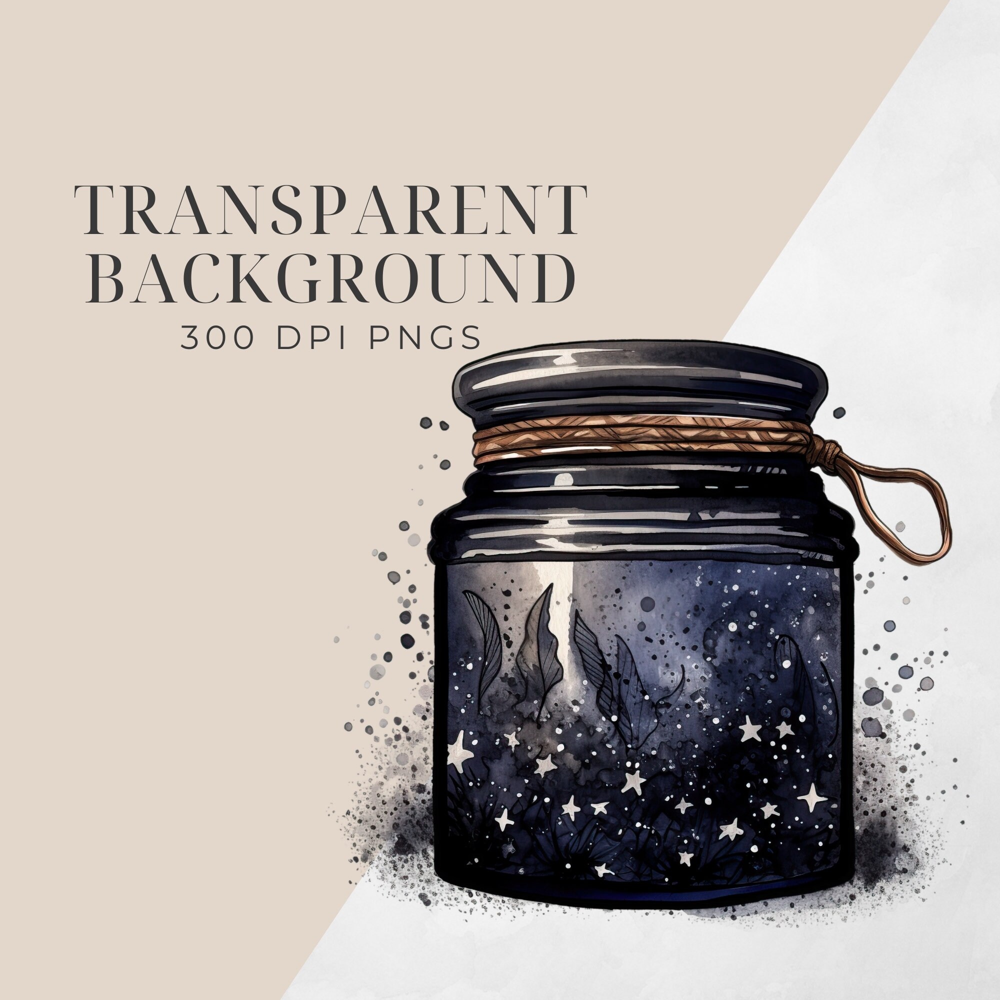 Magic Jar Clipart, Mason Jar Png Image, Glass, Magical, Fantasy ...