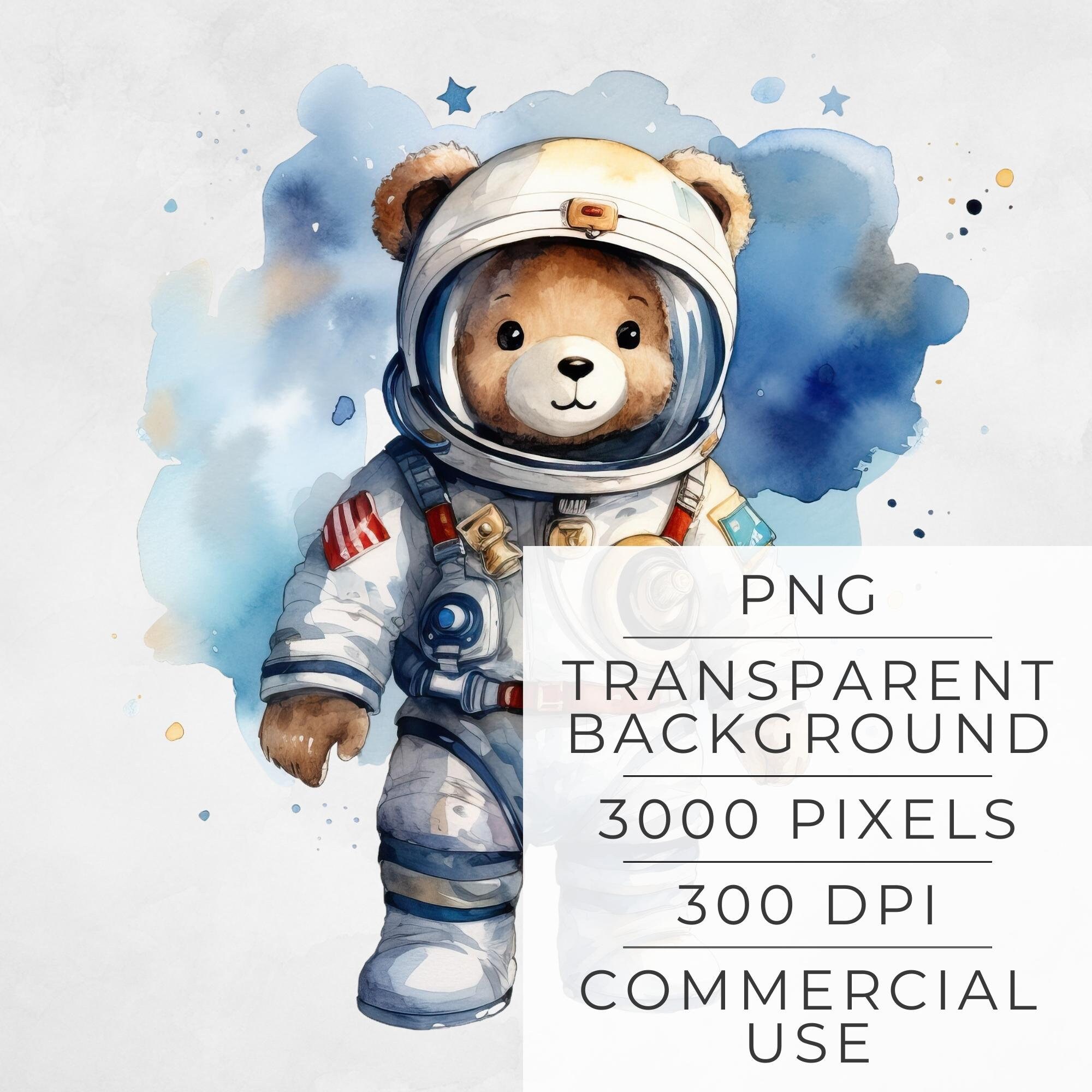 Bear in Space Transparent PNG Clipart, Fantasy Character Image ...