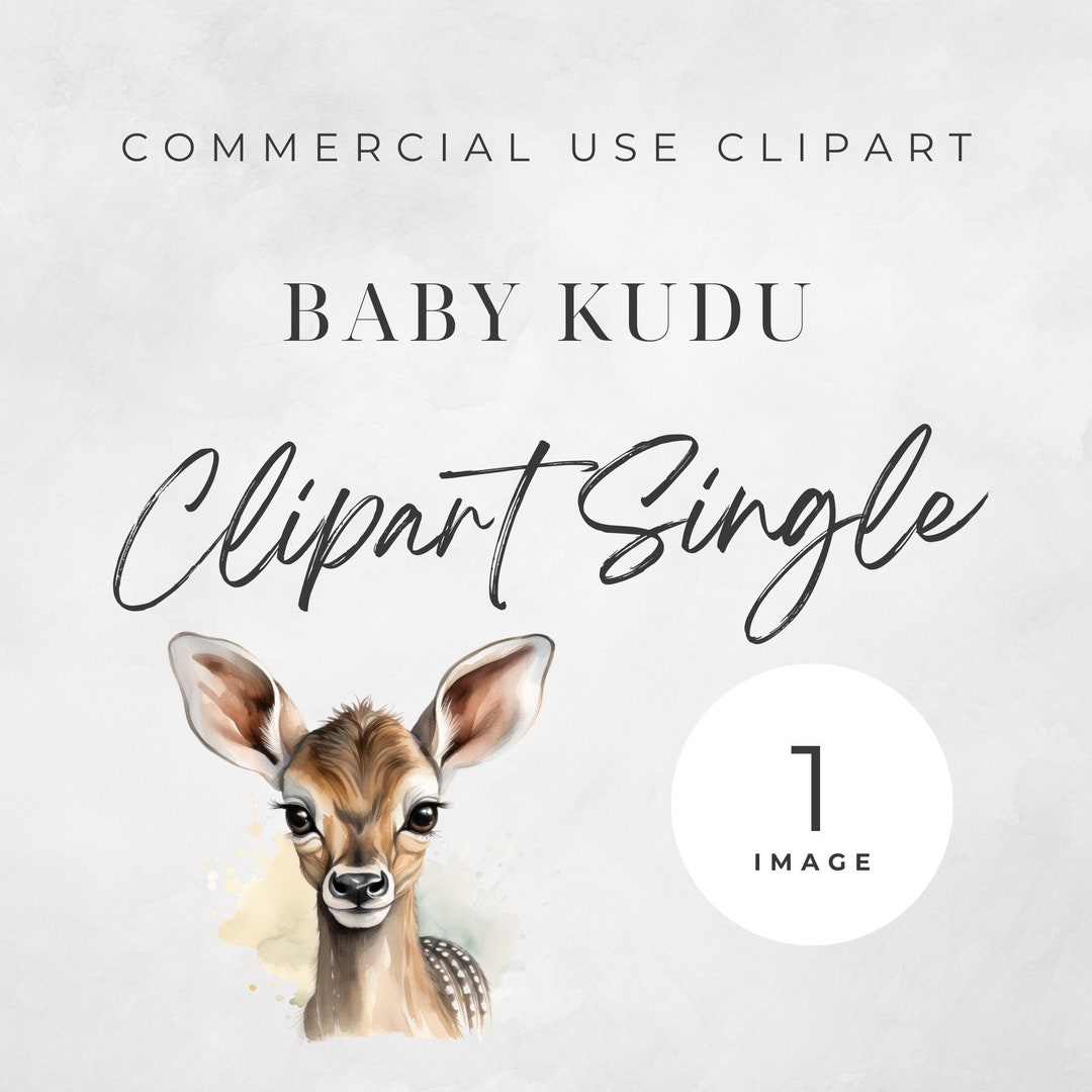 Baby Kudu Transparent PNG Clipart Safari Animal Image - Etsy