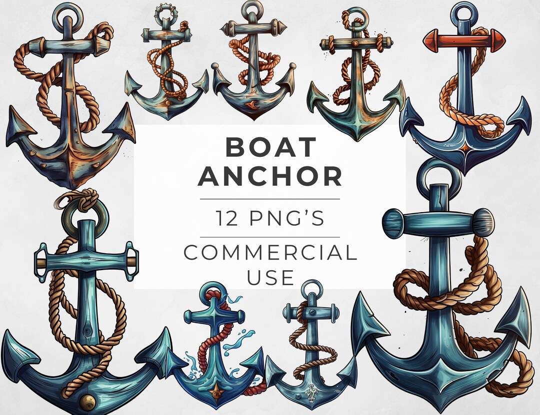 Boat Anchor Png, Rope Anchor Clipart, Naval, Ocean Ship, Sea Ship ...