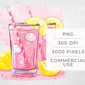 Pink Lemonade Clipart, Stand Images, Party Invitation Pictures ...