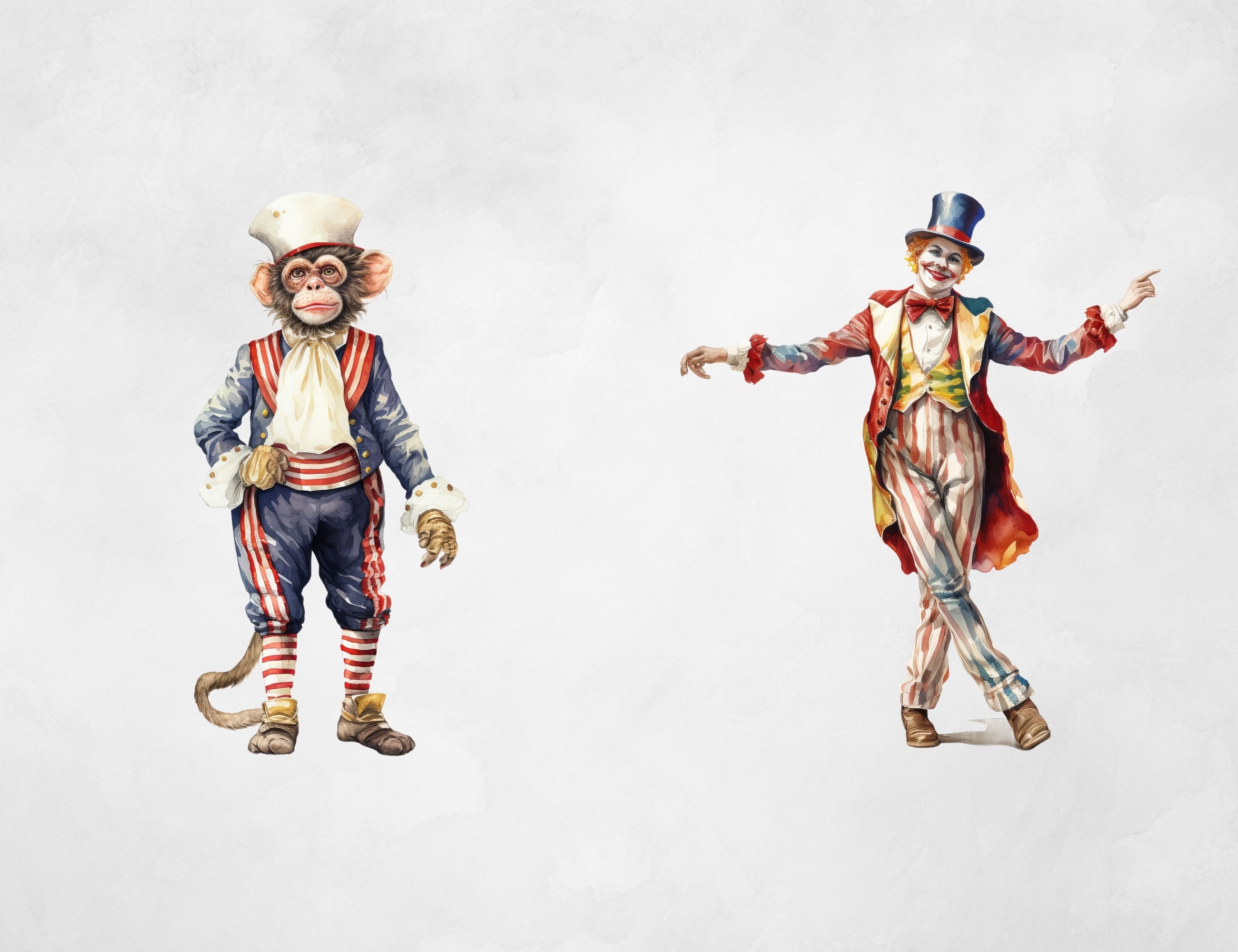 Circus Theme Clipart, Carnival, Circus Tent, Big Top, Clown, Monkey ...