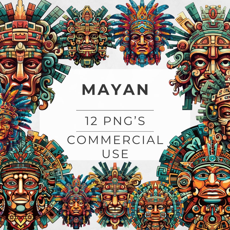Mayan Mask - Etsy