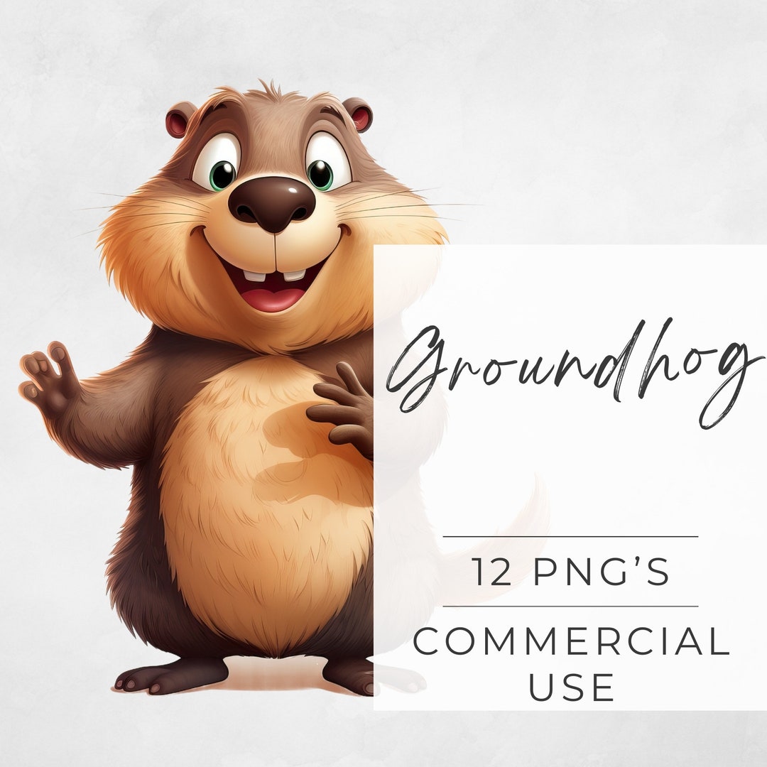 Groundhog Clipart, Transparent PNG, Woodchuck, Happy Groundhog Day ...