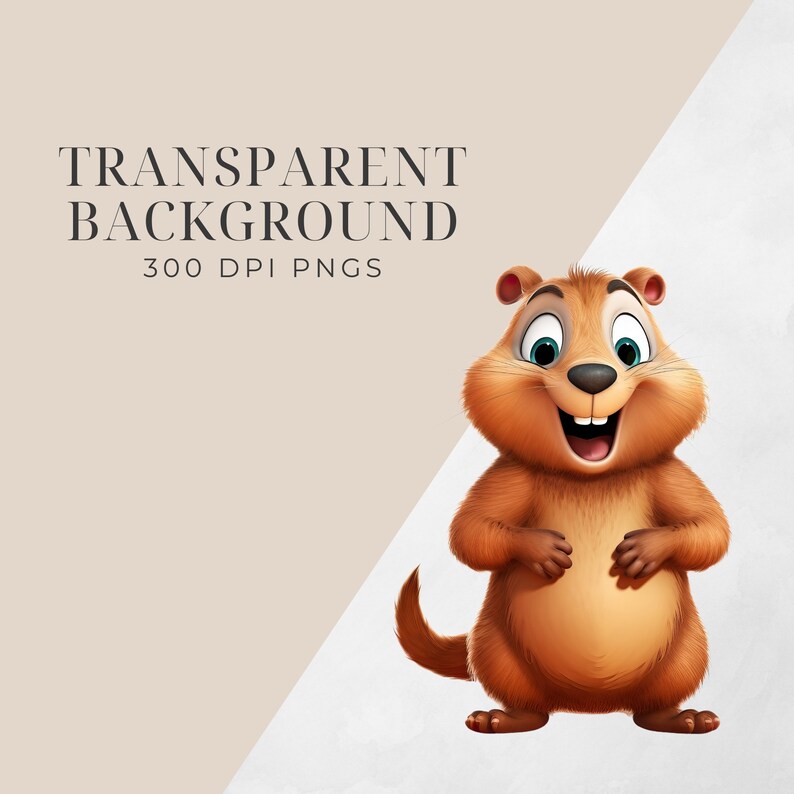 Groundhog Clipart, Transparent PNG, Woodchuck, Happy Groundhog Day ...
