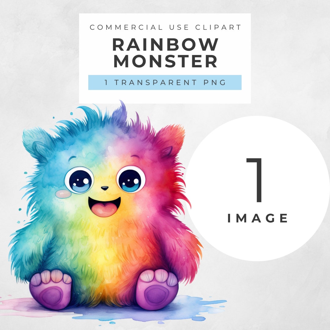 Rainbow Monster Transparent PNG Clipart, Fantasy Character Image ...