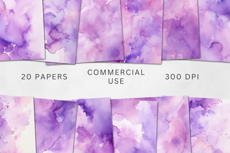 Lavender Texture Clipart, Digital Paper Pack, Purple Background, JPG ...