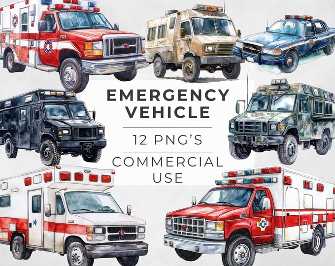 Emergency Clipart | Fire Truck | Taxi | Police Car| Ambulance | School ...