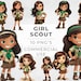 Girl Scout Clipart: Brownie & Daisy Troop PNG Graphics (commercial Use ...