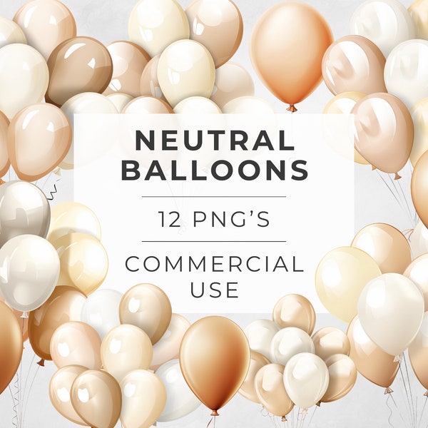 Light Brown Balloons - Etsy