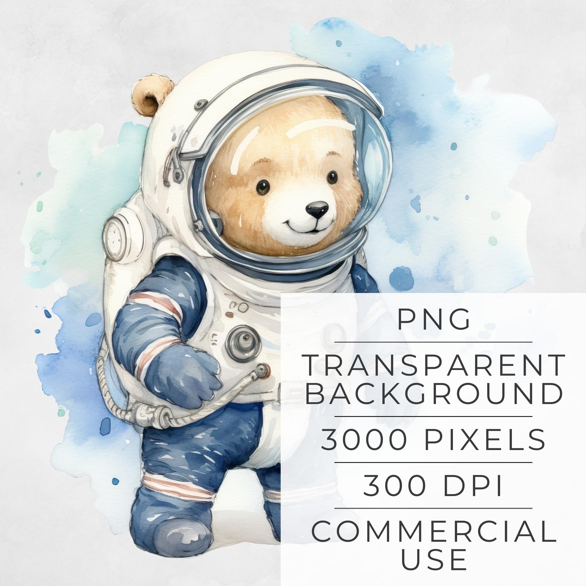 Bear in Space Transparent PNG Clipart, Fantasy Character Image ...