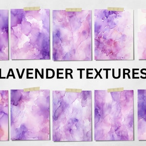 Lavender Texture Clipart, Digital Paper Pack, Purple Background, JPG ...
