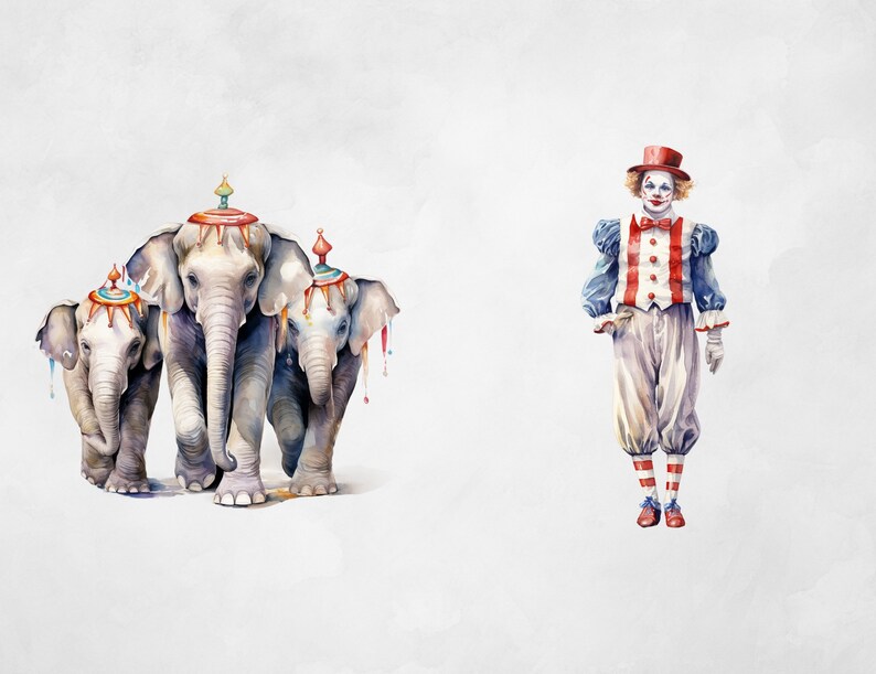 Circus Theme Clipart, Carnival, Circus Tent, Big Top, Clown, Monkey ...
