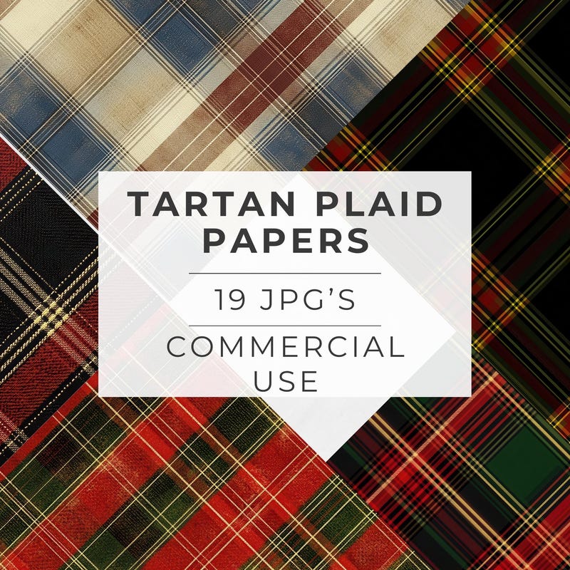 Tartan Paper - Etsy