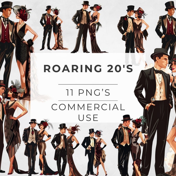 Roaring 20s Clipart - Etsy