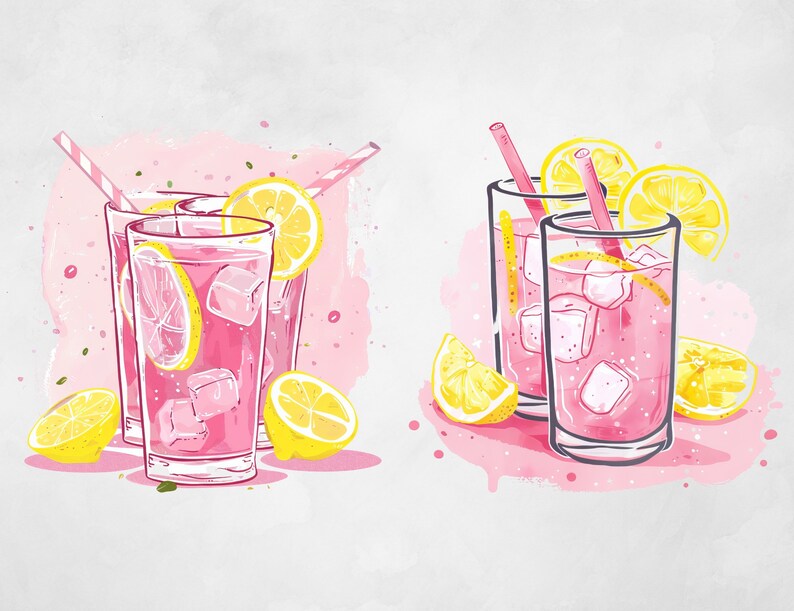Pink Lemonade Clipart, Stand Images, Party Invitation Pictures ...