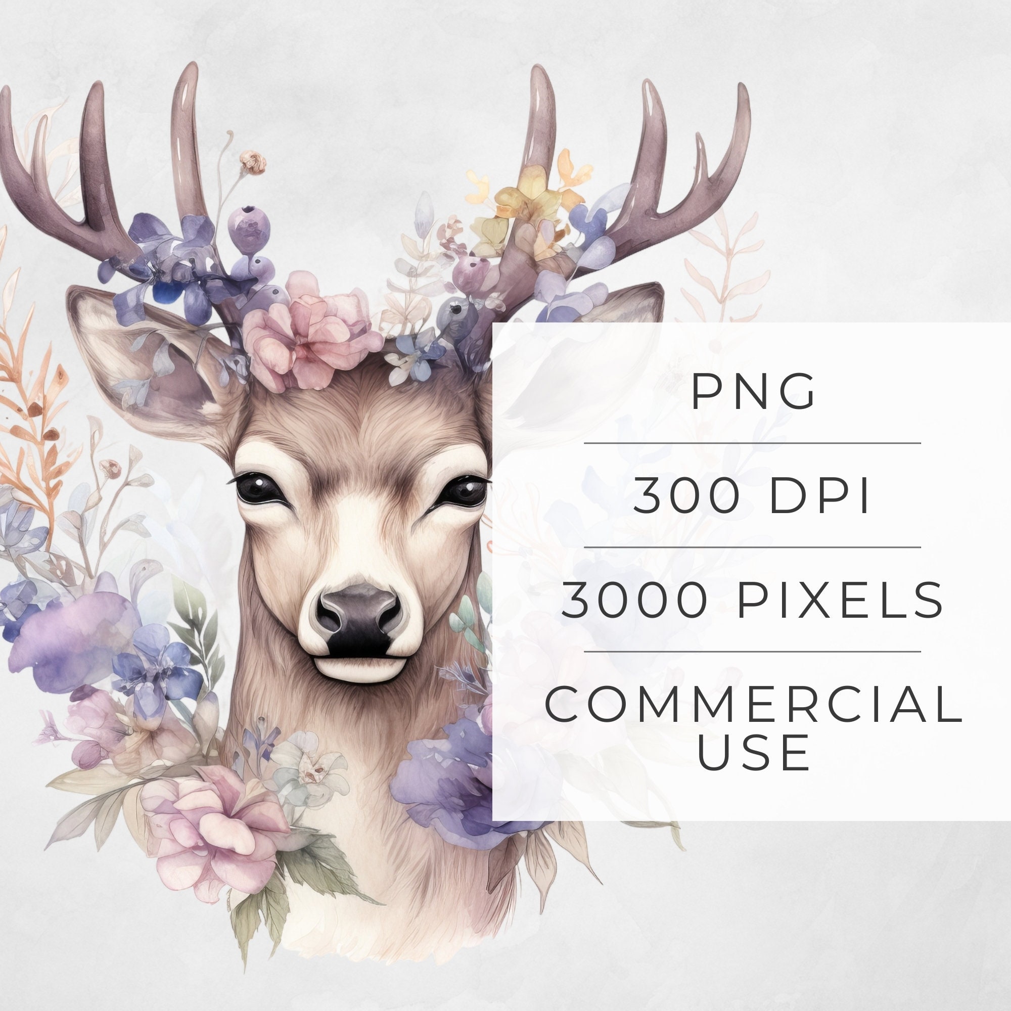 Watercolor Violet Clipart, Floral, Flowers Pack, Wedding Clipart ...