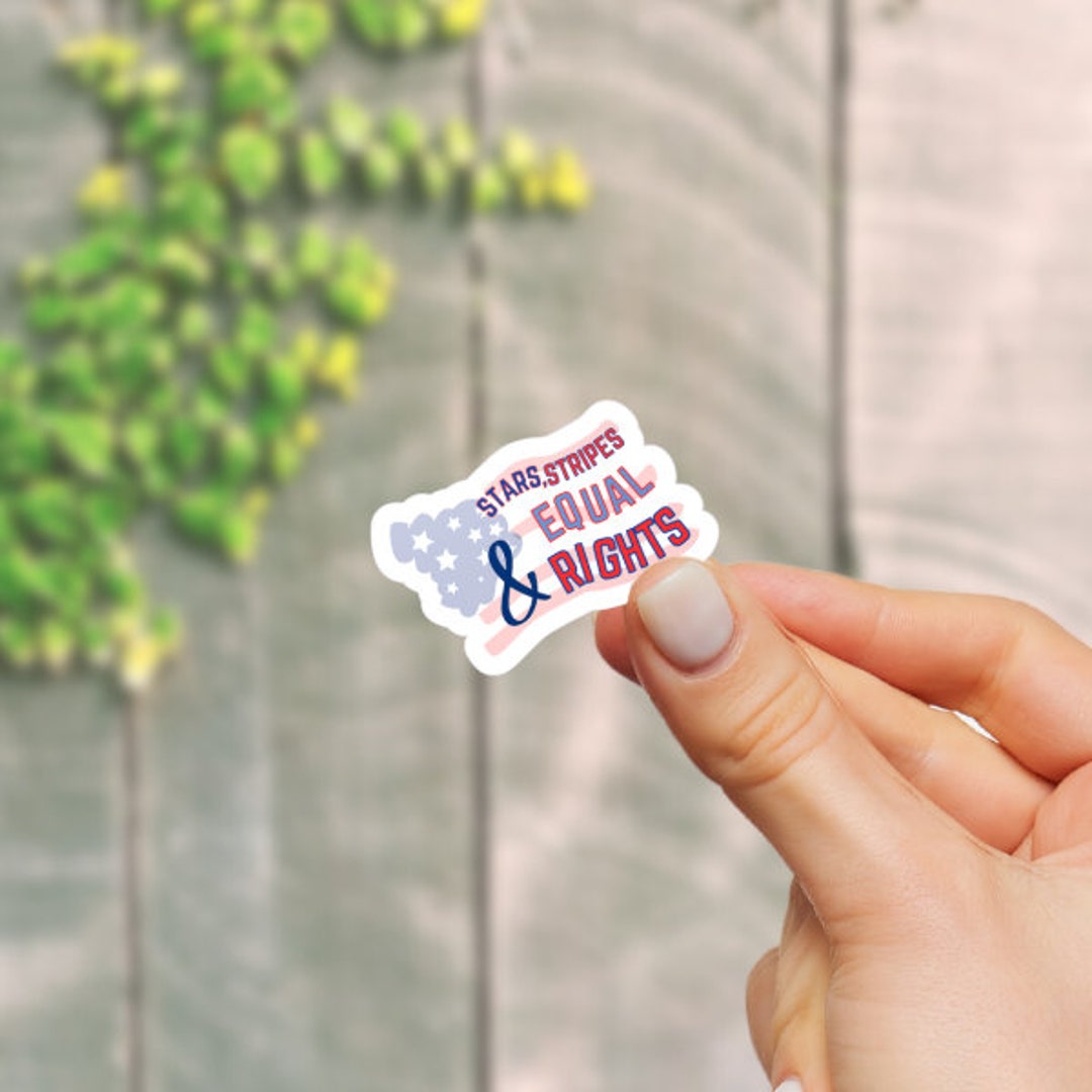 Stars, Stripes, and Equal Rights Feministic Sticker for Phone Case ...