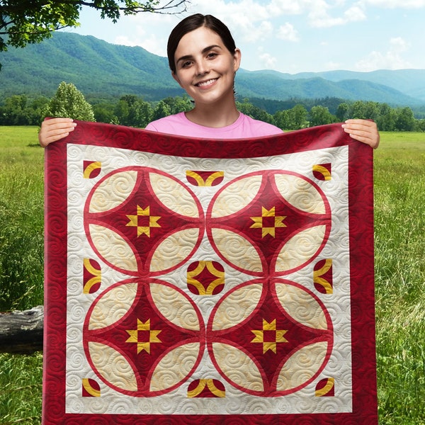 Spiral Star Quilt Pattern - Etsy