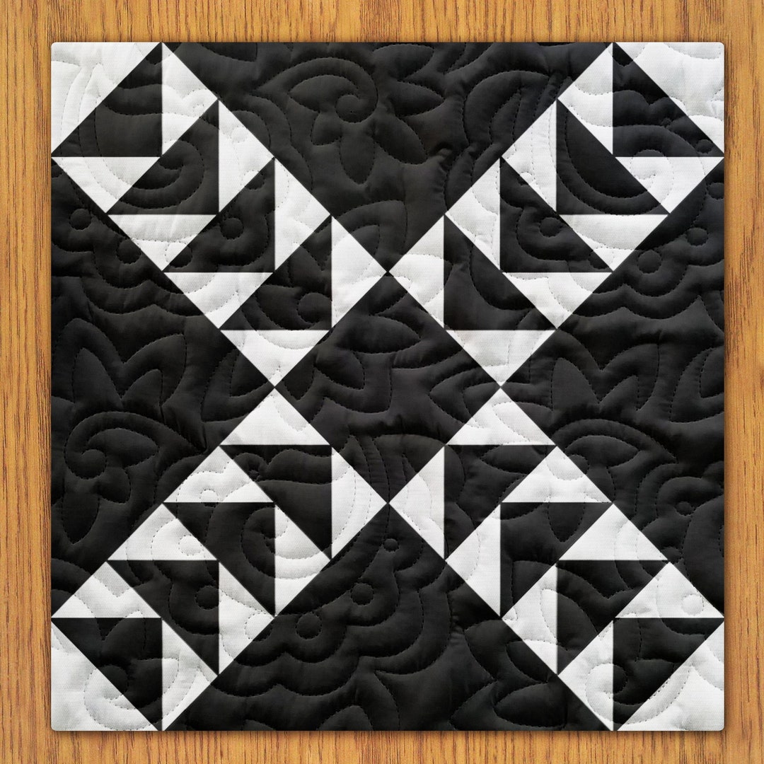 Flying Geese Quilt Block PDF Pattern With Video Tutorial || 16, 18, 20 ...