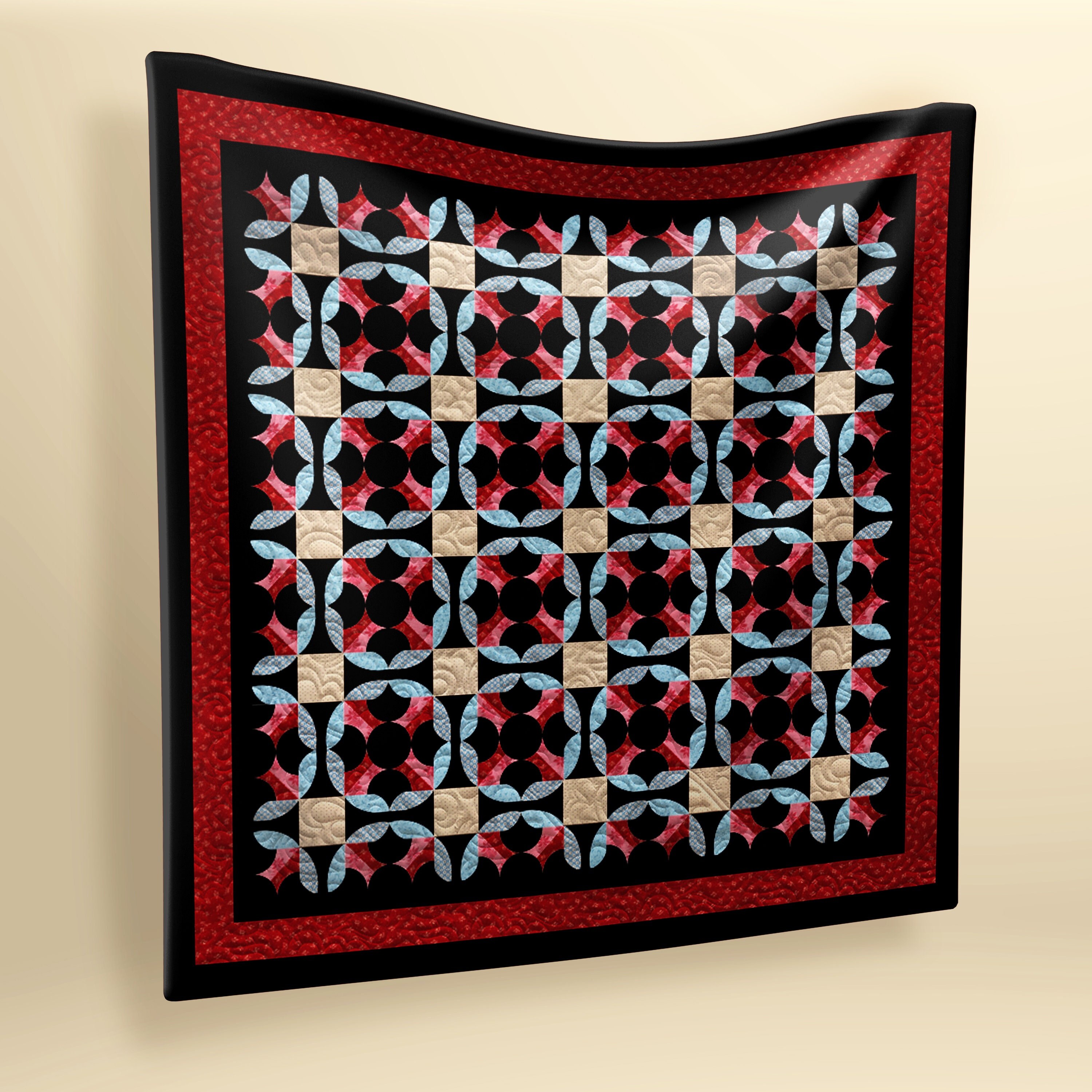 Blooming Lotus Quilt Block PDF Pattern With Video Tutorial 6, 8, 10, 12 ...