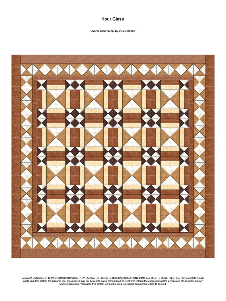 Hour Glass Pattern Patchwork 555 - Etsy