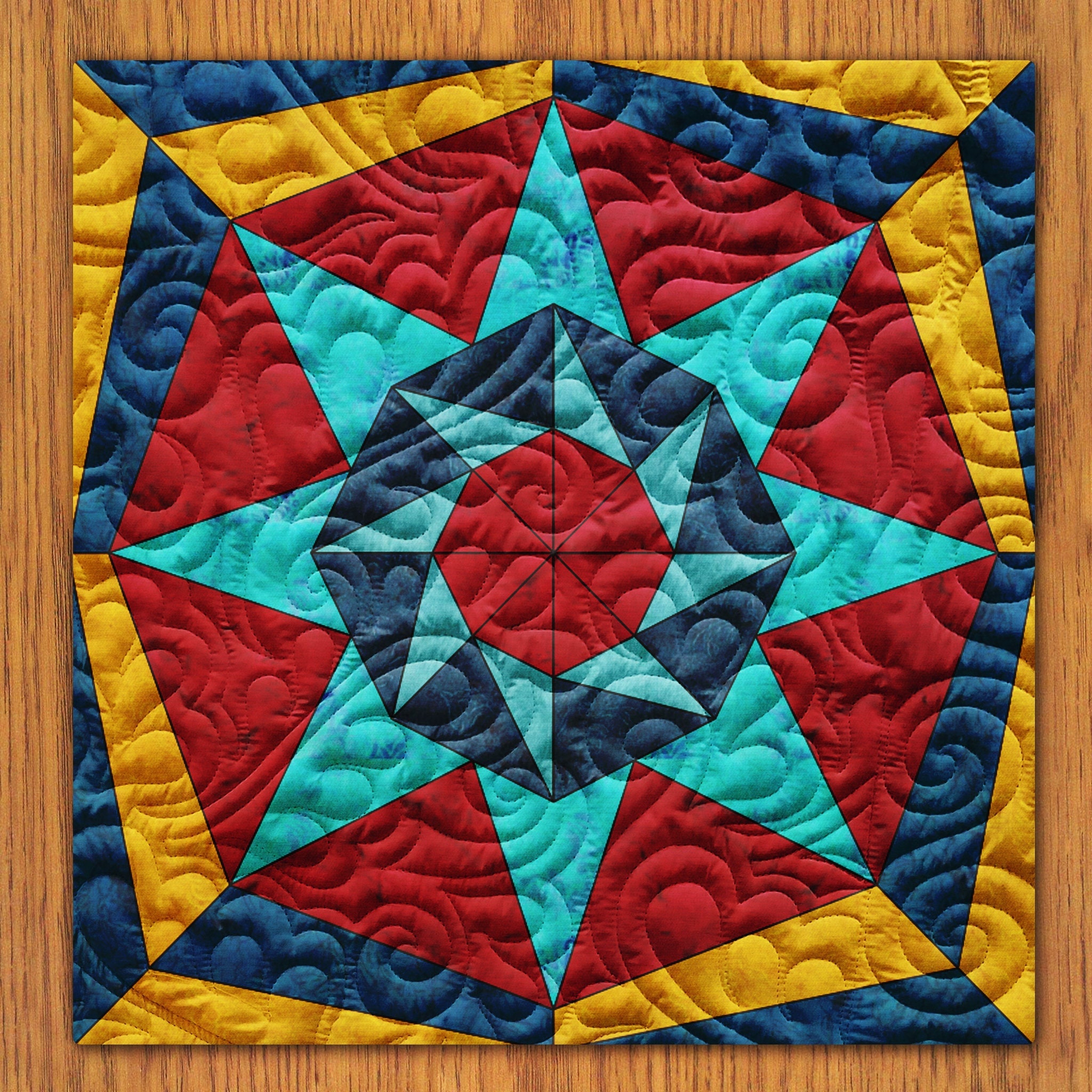 Jewel Star Quilt Block PDF Pattern With Video Tutorial 6, 8, 10, 12 ...