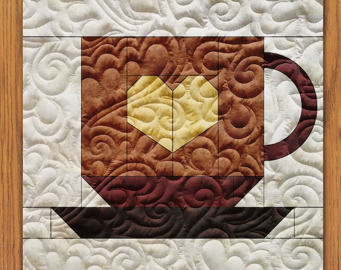Just Coffee, Mckenna Ryan, Coffee Classic Quilt Pattern 1, Coffee Cups ...