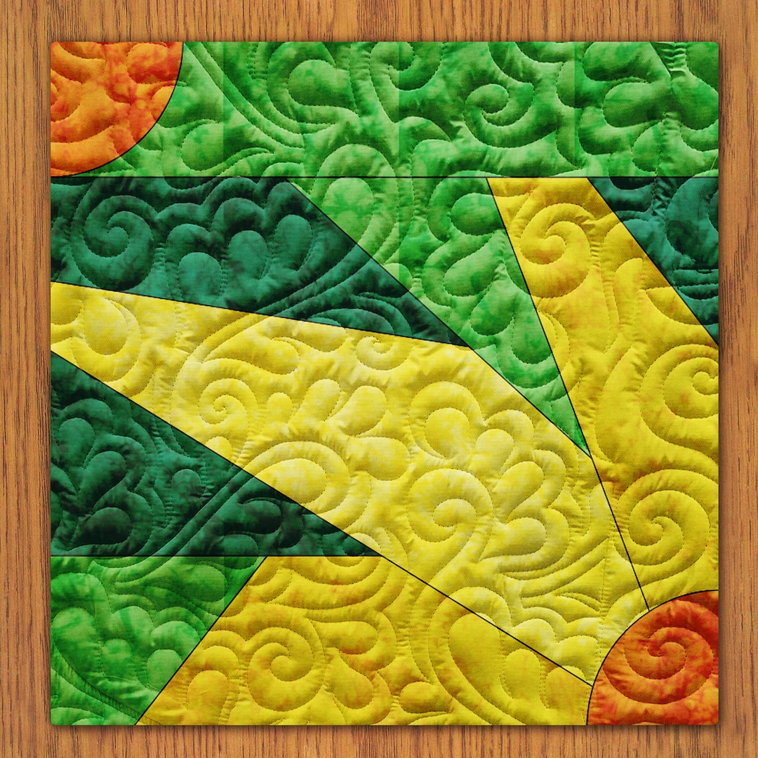 Daisy Puzzle Quilt Block PDF Pattern With Video Tutorial 6, 8, 10, 12 ...