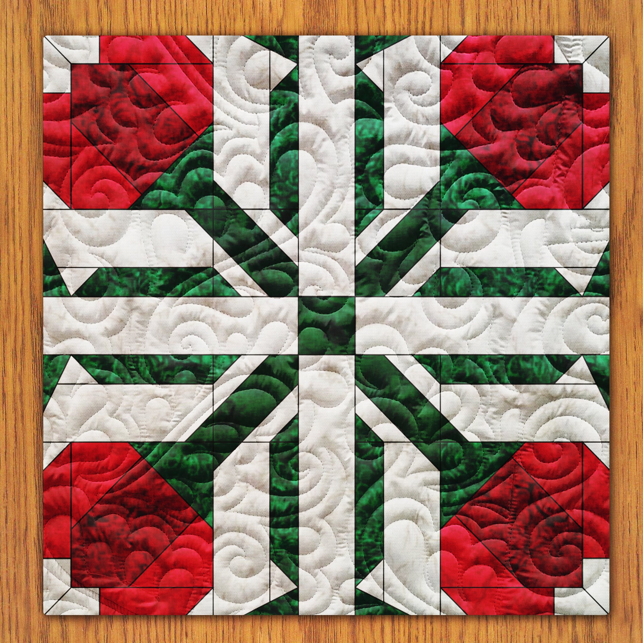 Garden of Roses Quilt Block PDF Pattern With Video Tutorial || 6, 8, 10 ...