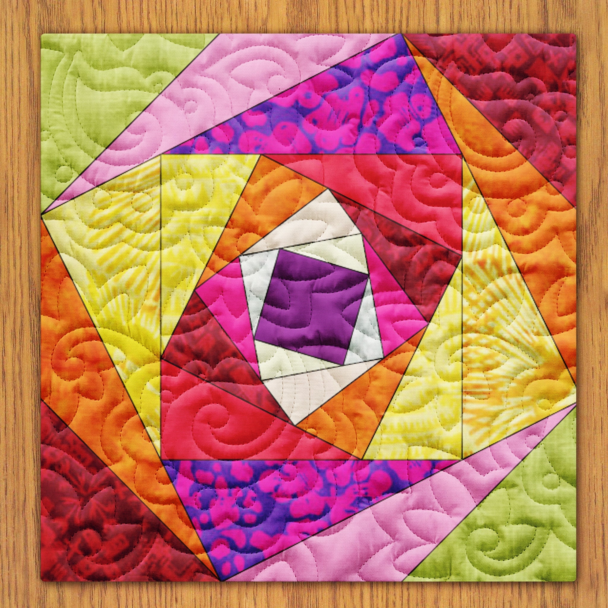Folded Roses Quilt Block PDF Pattern With Video Tutorial - Etsy