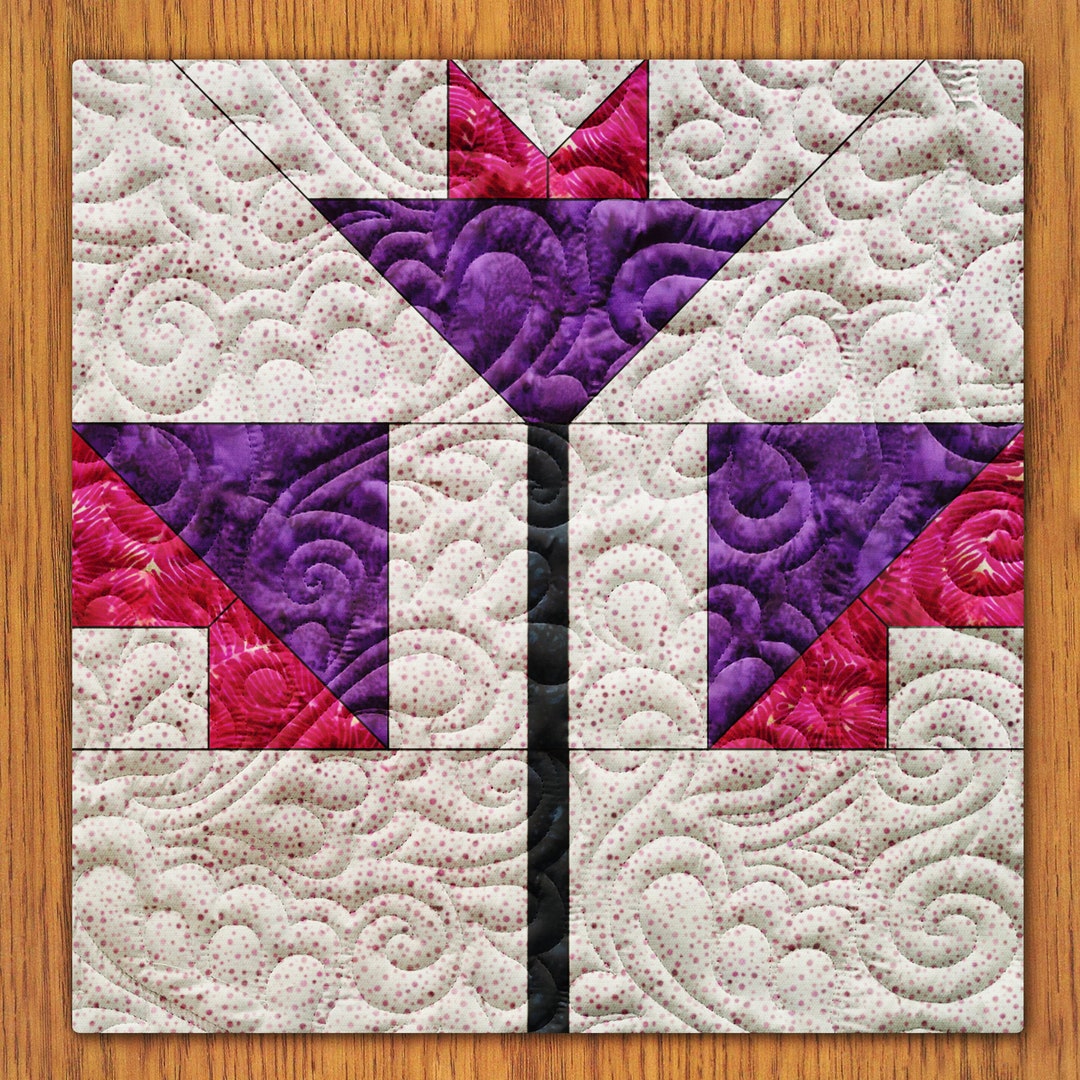 Carolina Lilies Variation Quilt Block PDF Pattern With Video Tutorial ...