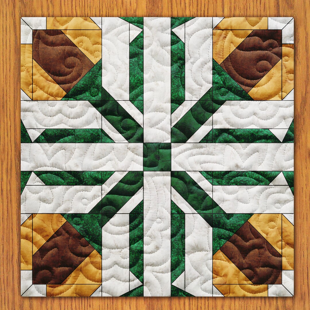 Garden of Roses Quilt Block PDF Pattern With Video Tutorial || 6, 8, 10 ...