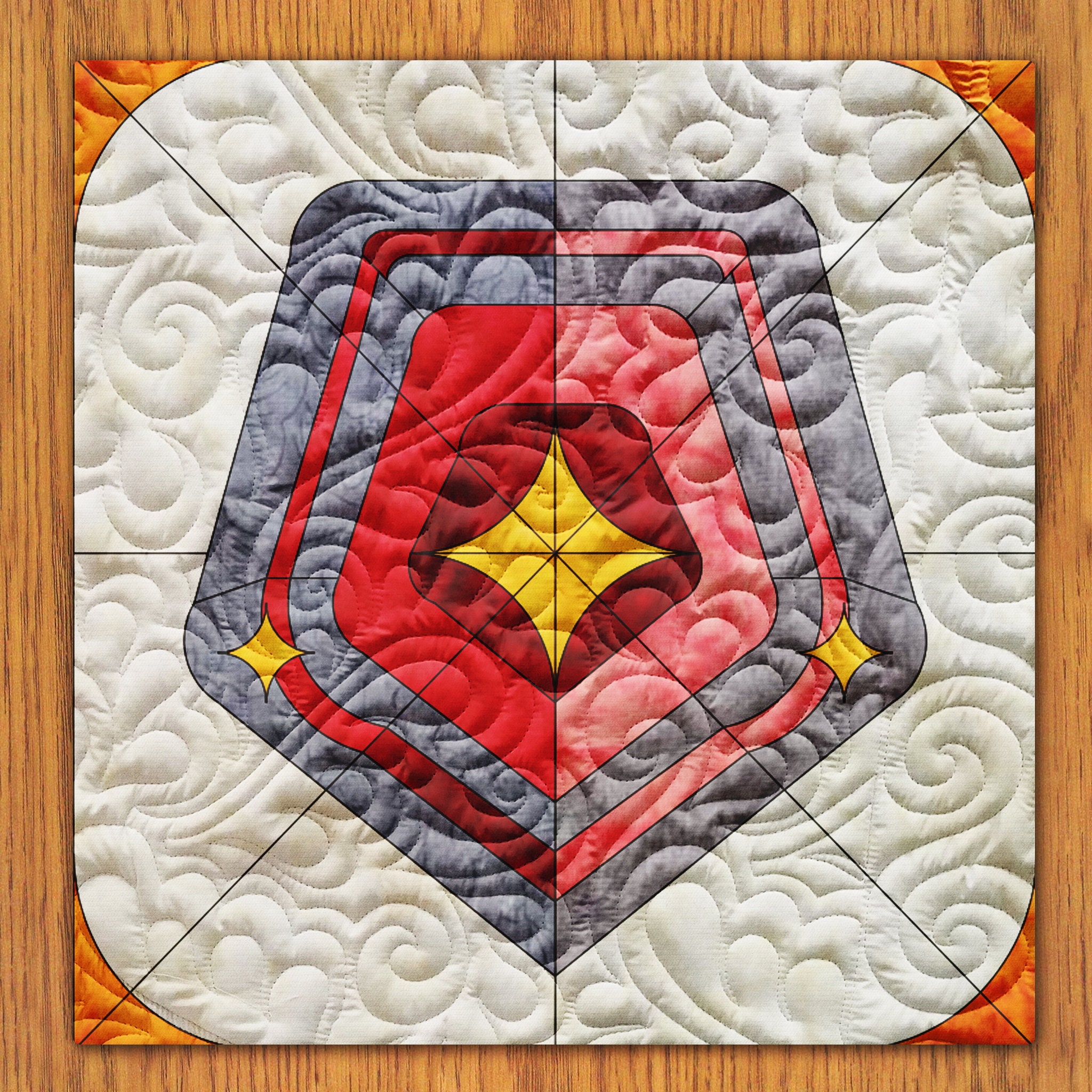 Medial Medallion Quilt Block PDF Pattern With Video Tutorial - Etsy