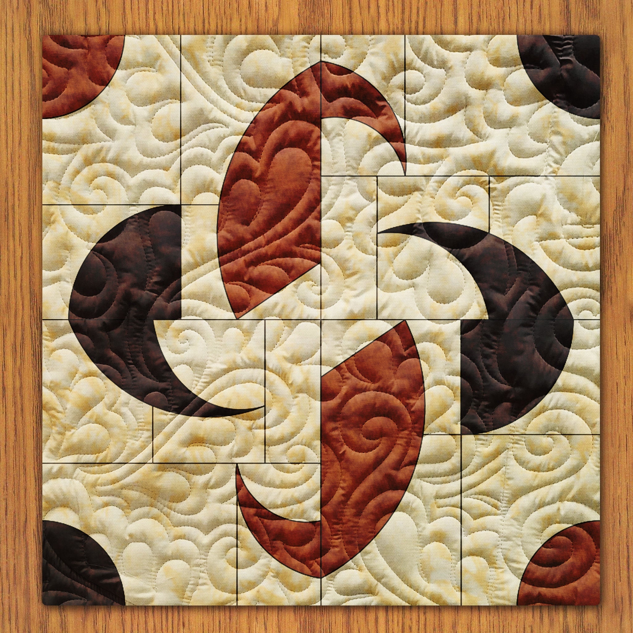 Orbital Spin Quilt Block PDF Pattern With Video Tutorial 16, 18, 20, 22 ...