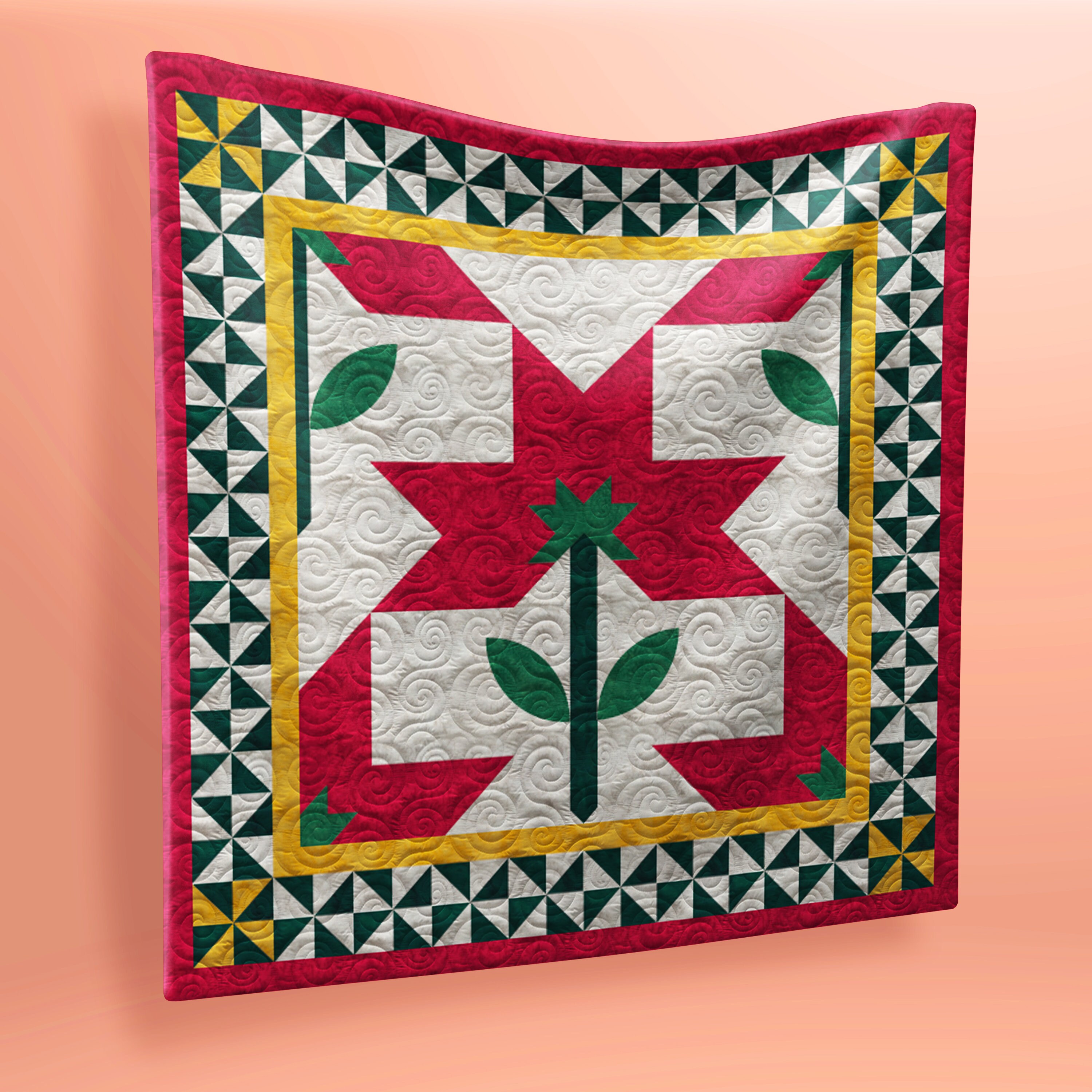 Sunflower Pentagon Block Pattern With Step by Step Video Tutorial - Etsy