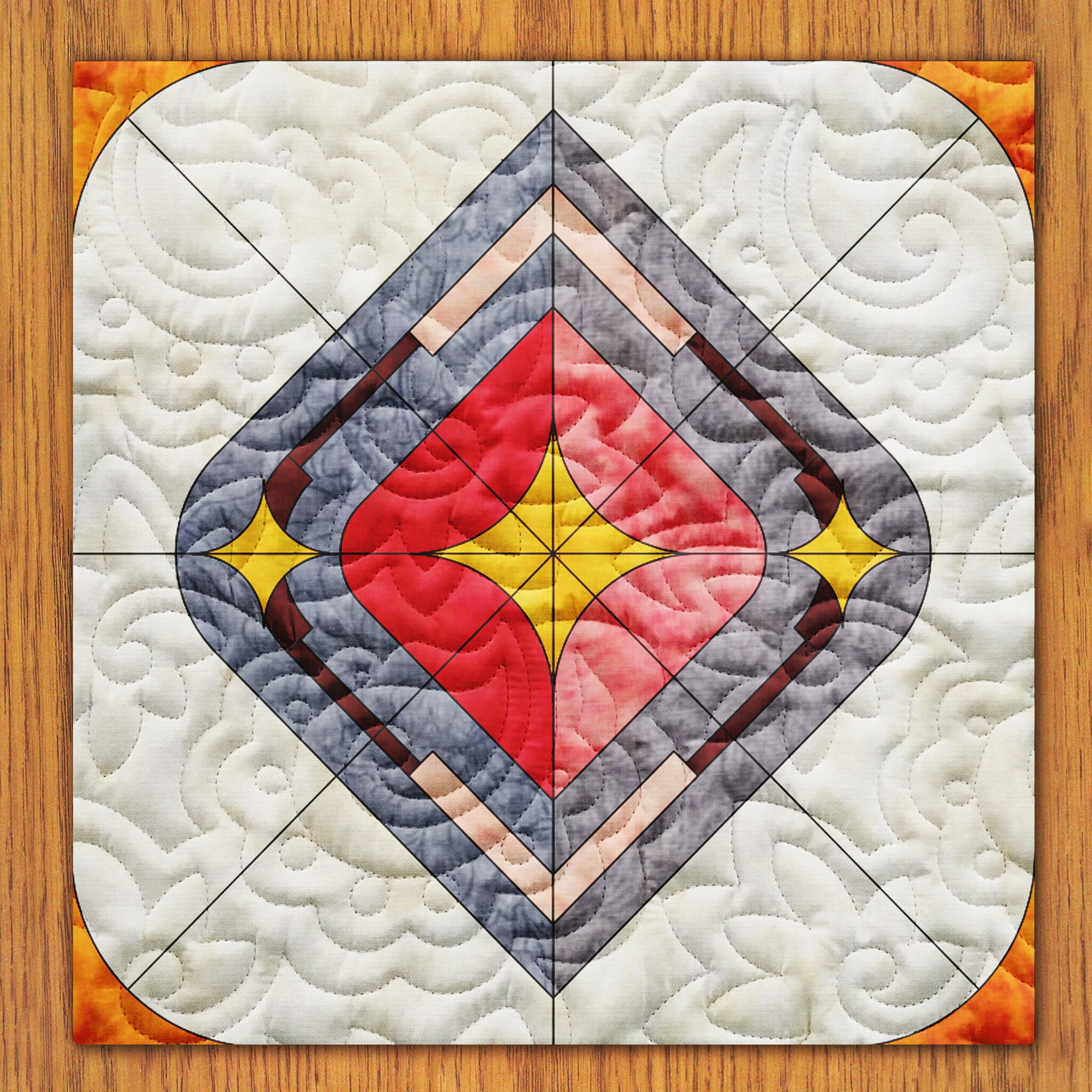 Medial Medallion Quilt Block PDF Pattern With Video Tutorial 16, 18, 20 ...
