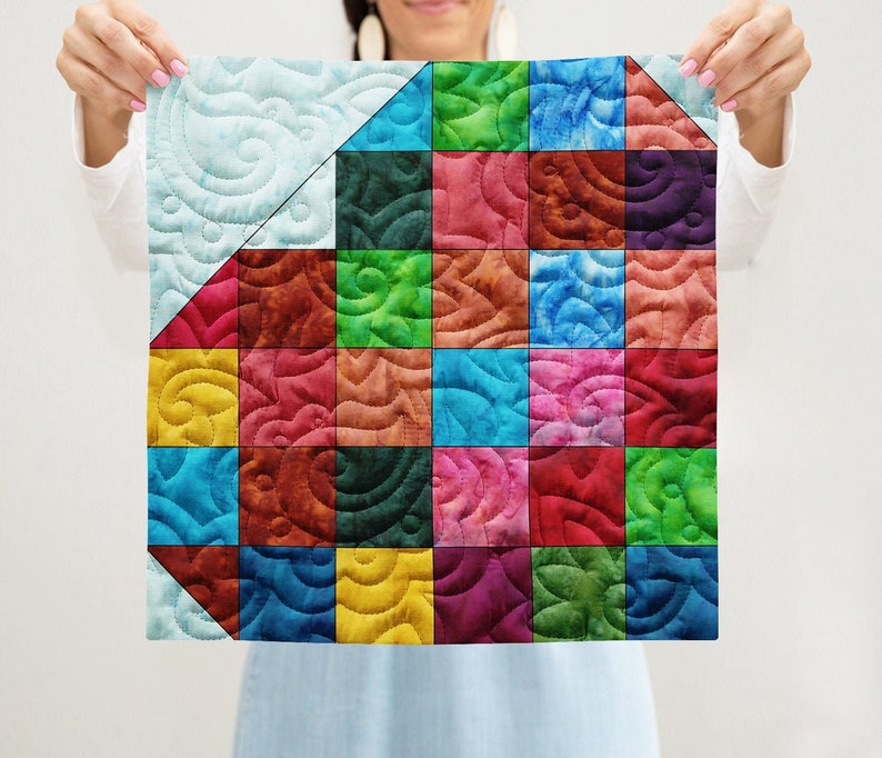 Plum Candy Hearts Quilt Block PDF Pattern With Video Tutorial || 16, 18 ...