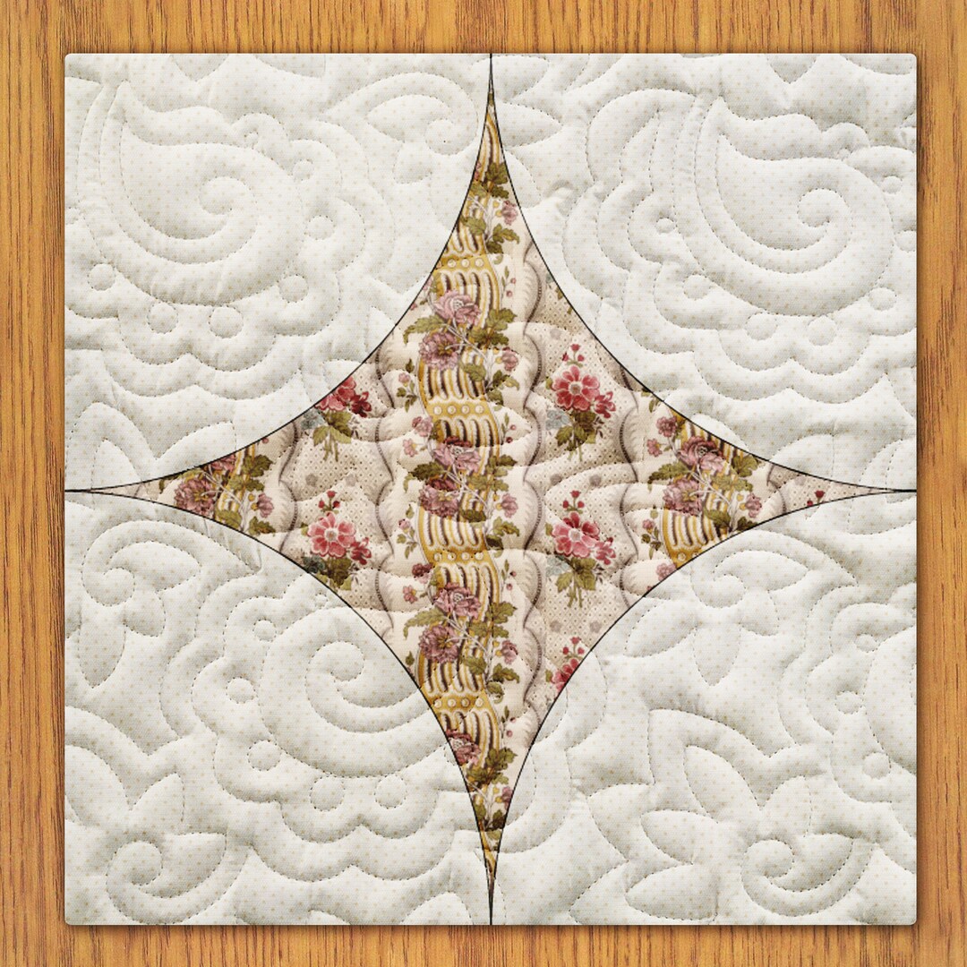 Shimmering Fans Quilt Block PDF Pattern With Video Tutorial 16, 18, 20 ...