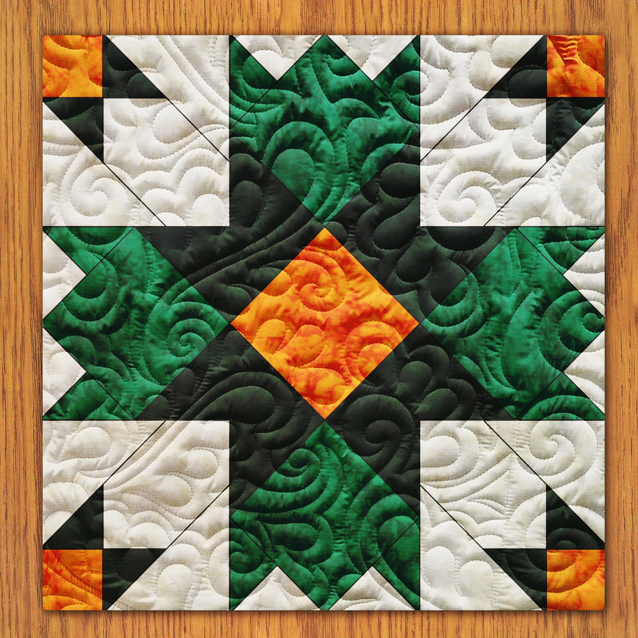 Sunflower Palm Quilt Block PDF Pattern With Video Tutorial - Etsy