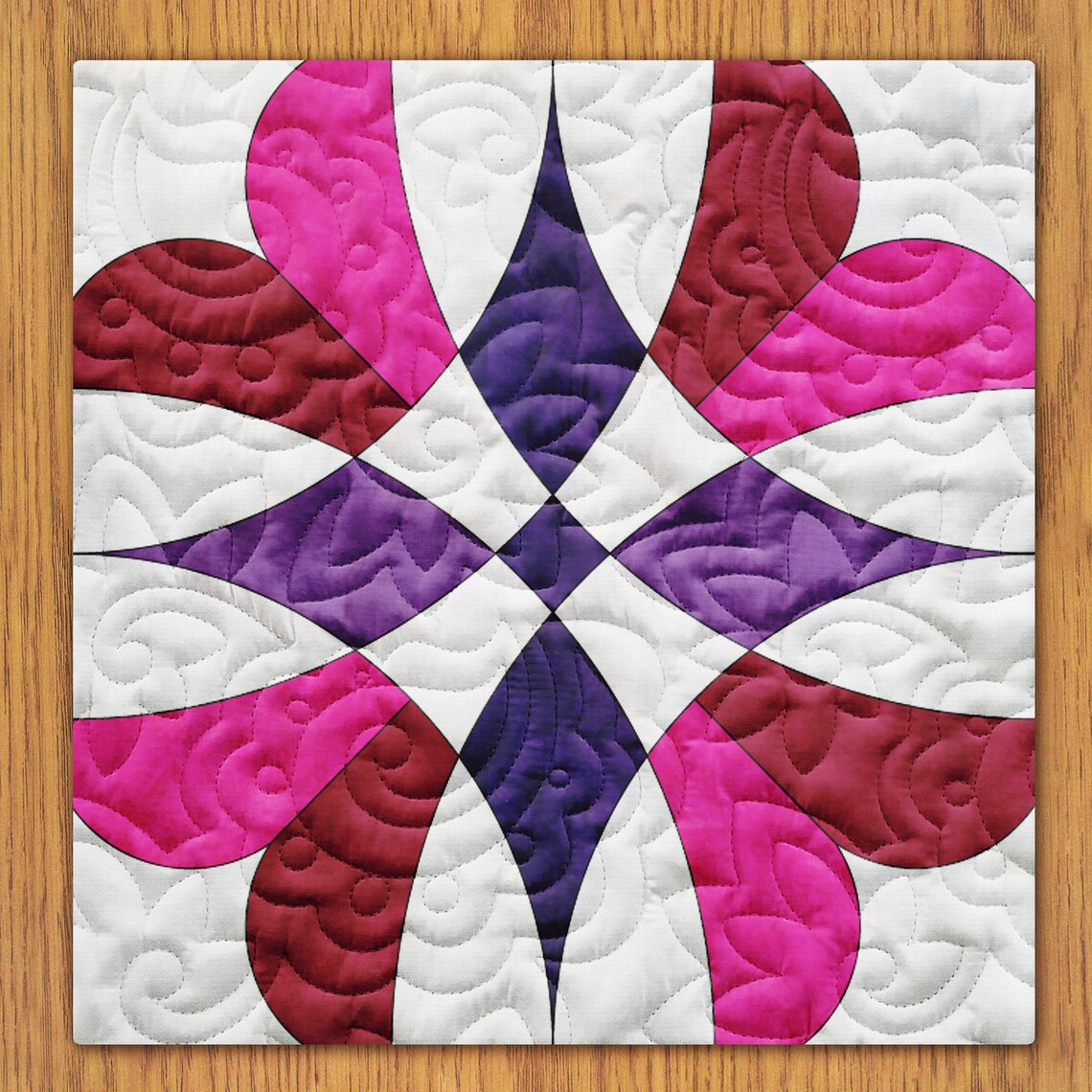 Garden Starlets Quilt Block PDF Pattern With Video Tutorial || 16, 18 ...