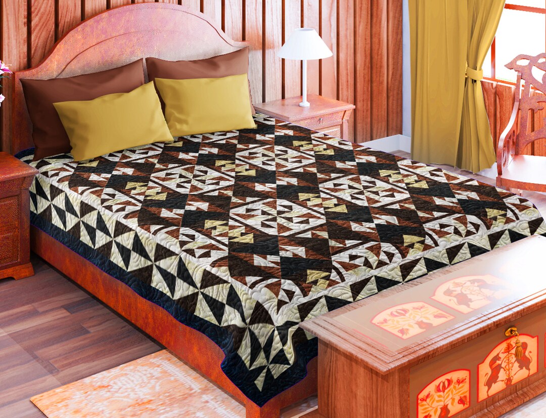 Packed Triangles Pattern Patchwork #576 - Etsy