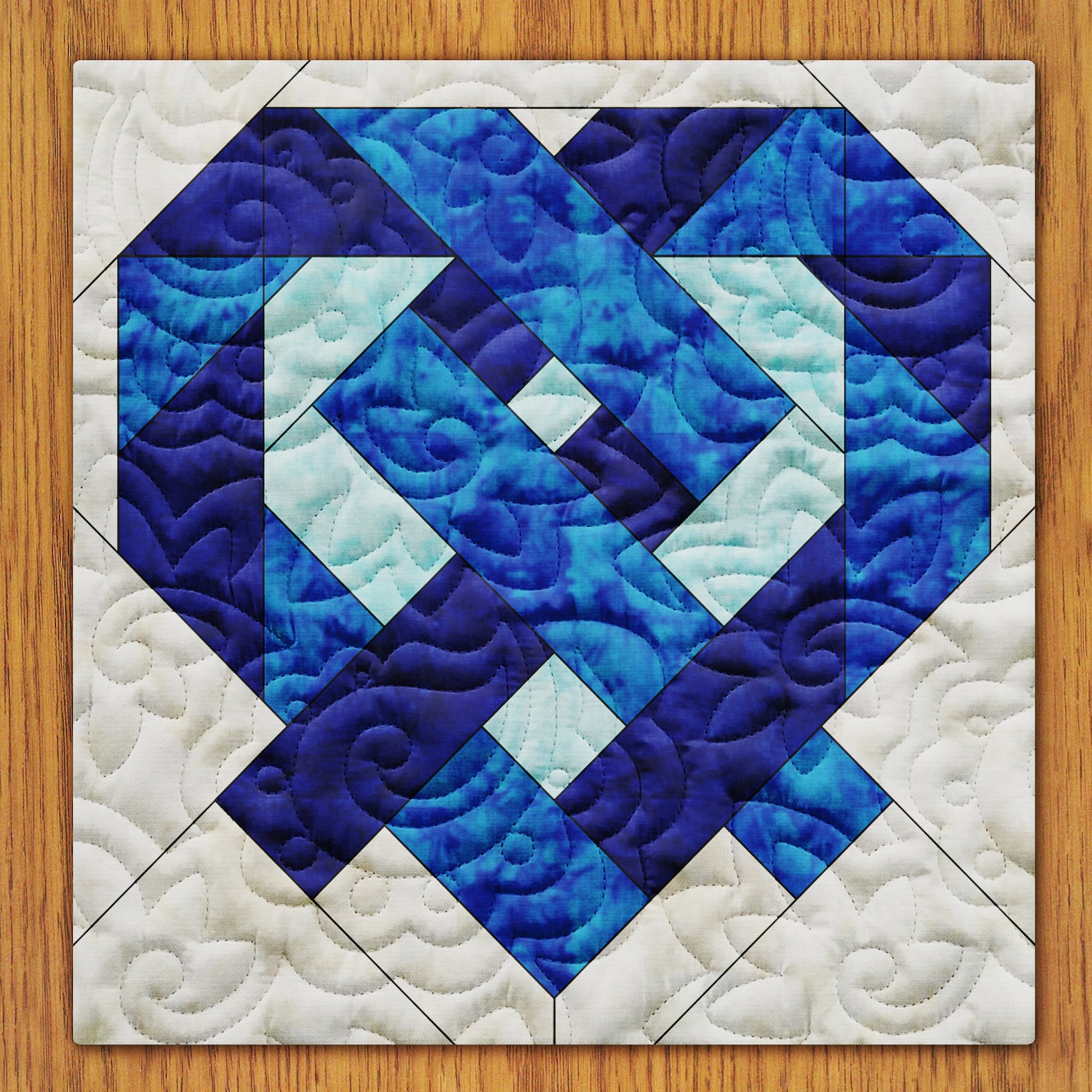 Pretzel Knot Love Quilt Block PDF Pattern With Video Tutorial || 16, 18 ...